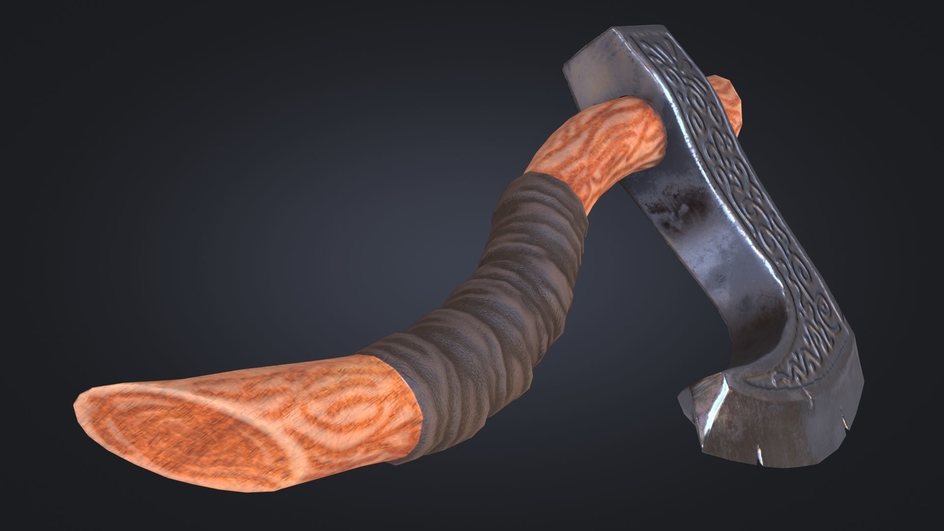 3D model Viking Axe Warrior Melee Weapon for Games Unity Unreal Engine VR / AR / low-poly | CGTrader