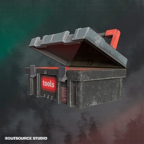 3D model Tool-InstrumentalBox Two Variants SoutSource GameReady Low ...