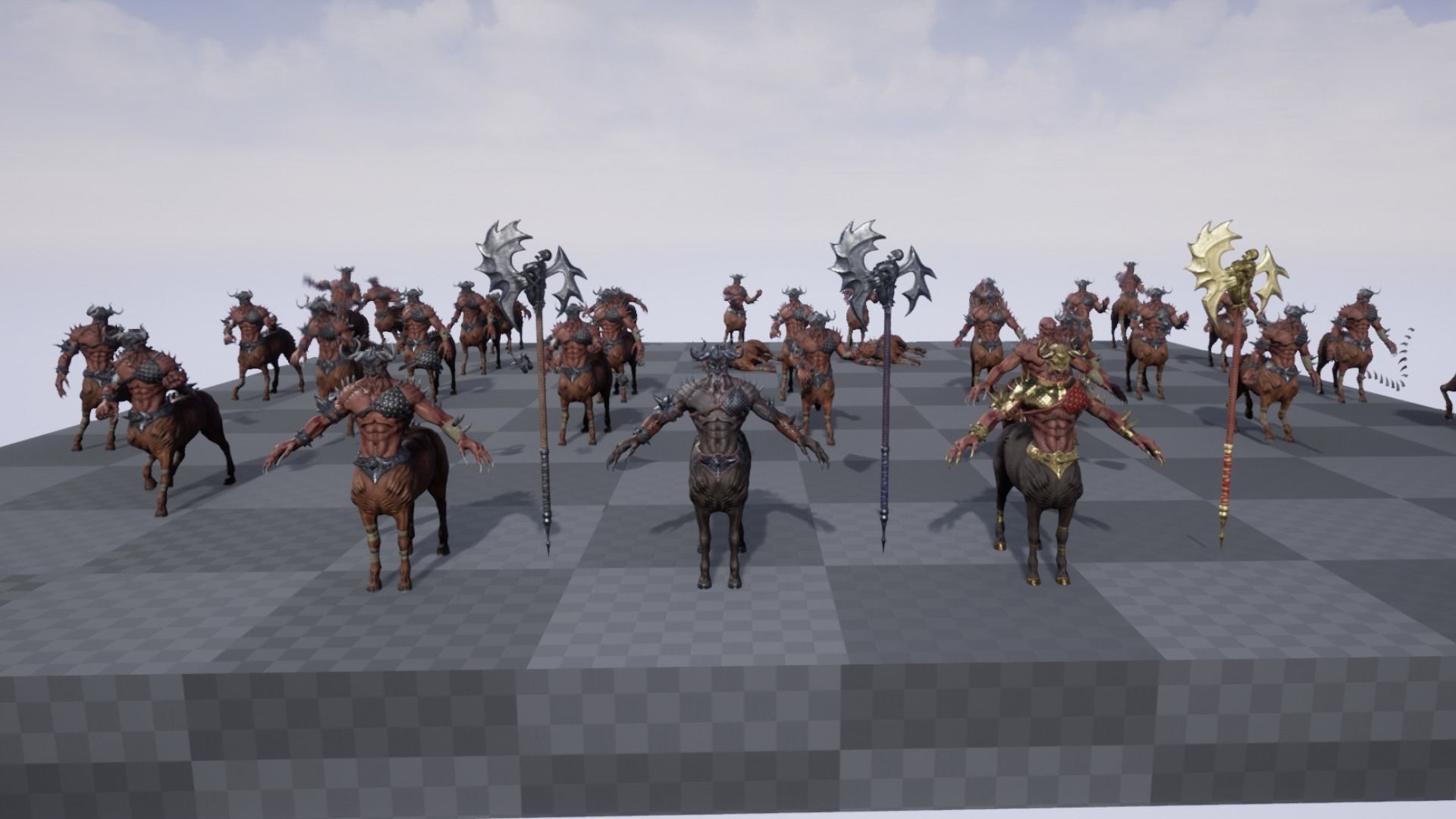 3D model Centaur with axe VR / AR / low-poly | CGTrader