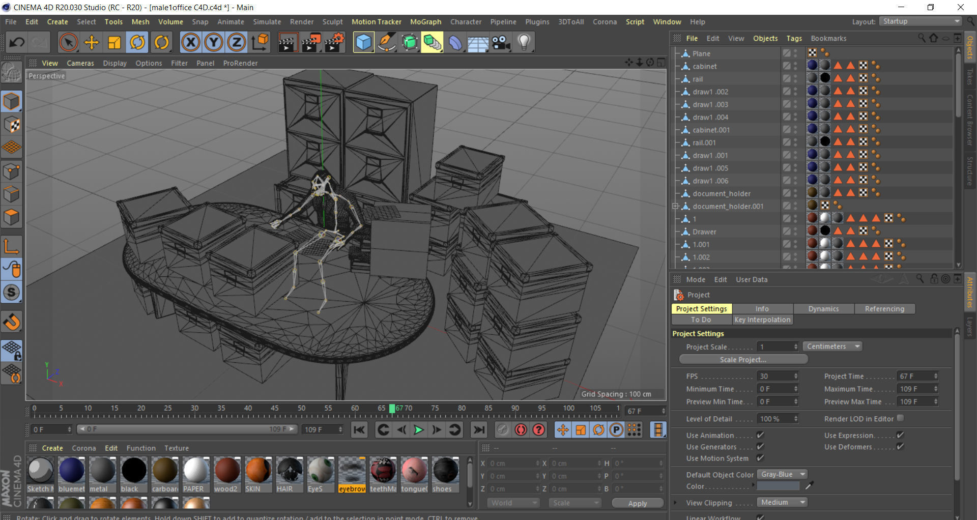 Male Office Worker 3D model animated rigged | CGTrader