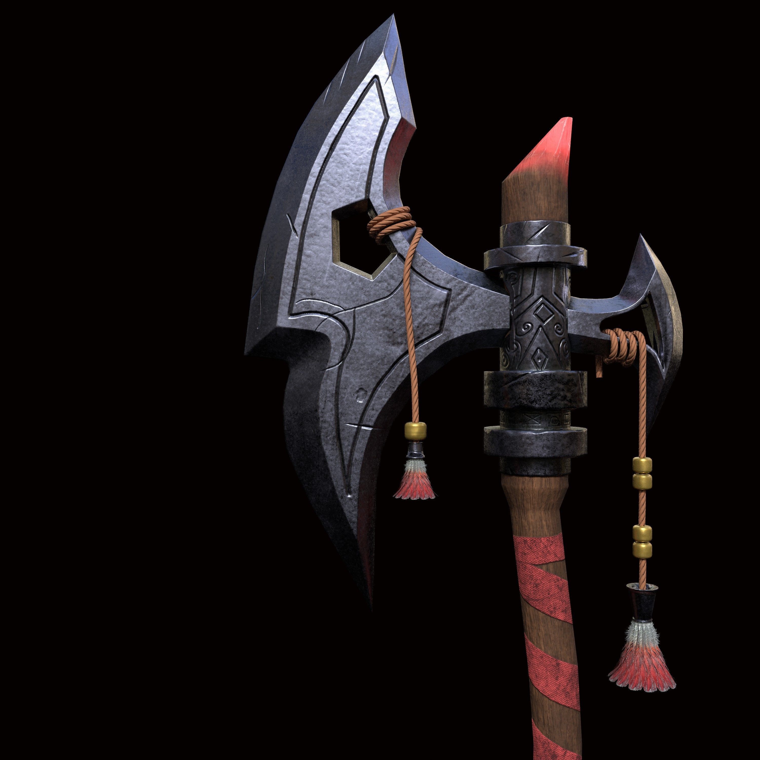 3D model Stylized Axe game Asset VR / AR / low-poly | CGTrader