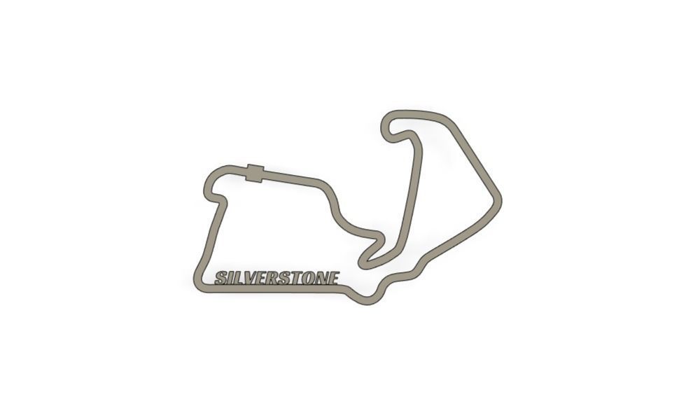 Silverstone F1 Racing Track 2023 3D model 3D printable | CGTrader