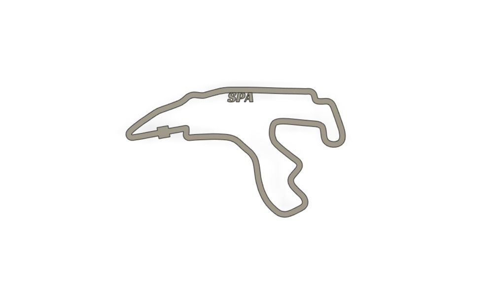 Spa F1 Racing Track 2023 3D model 3D printable | CGTrader