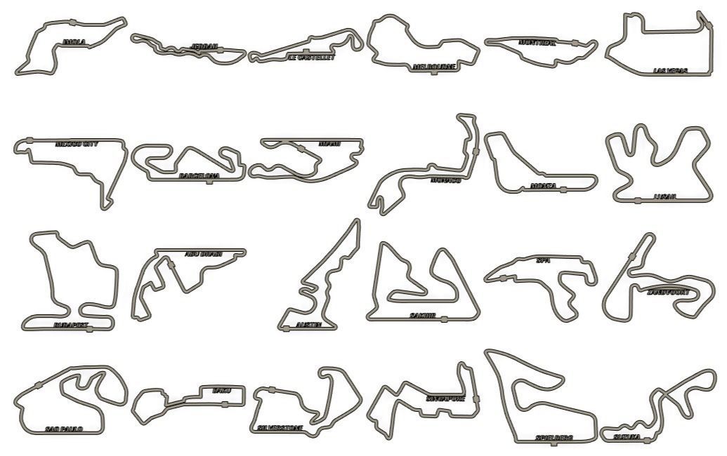 Spielberg F1 Racing Track 2023 3D model 3D printable | CGTrader