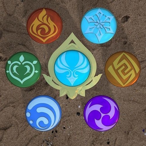 Genshin Impact Sumeru Vision Collection 3D model 3D printable | CGTrader