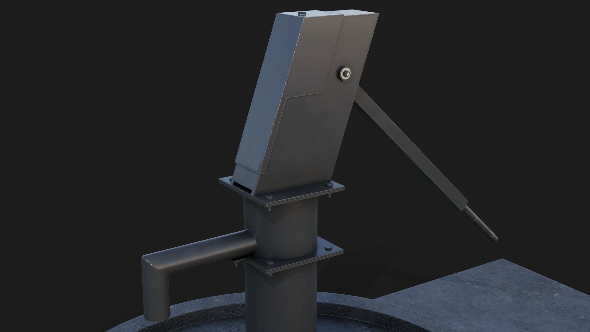 3D model Vintage Water Hand Pump Low-poly 3D model - GameReady VR / AR / low-poly | CGTrader