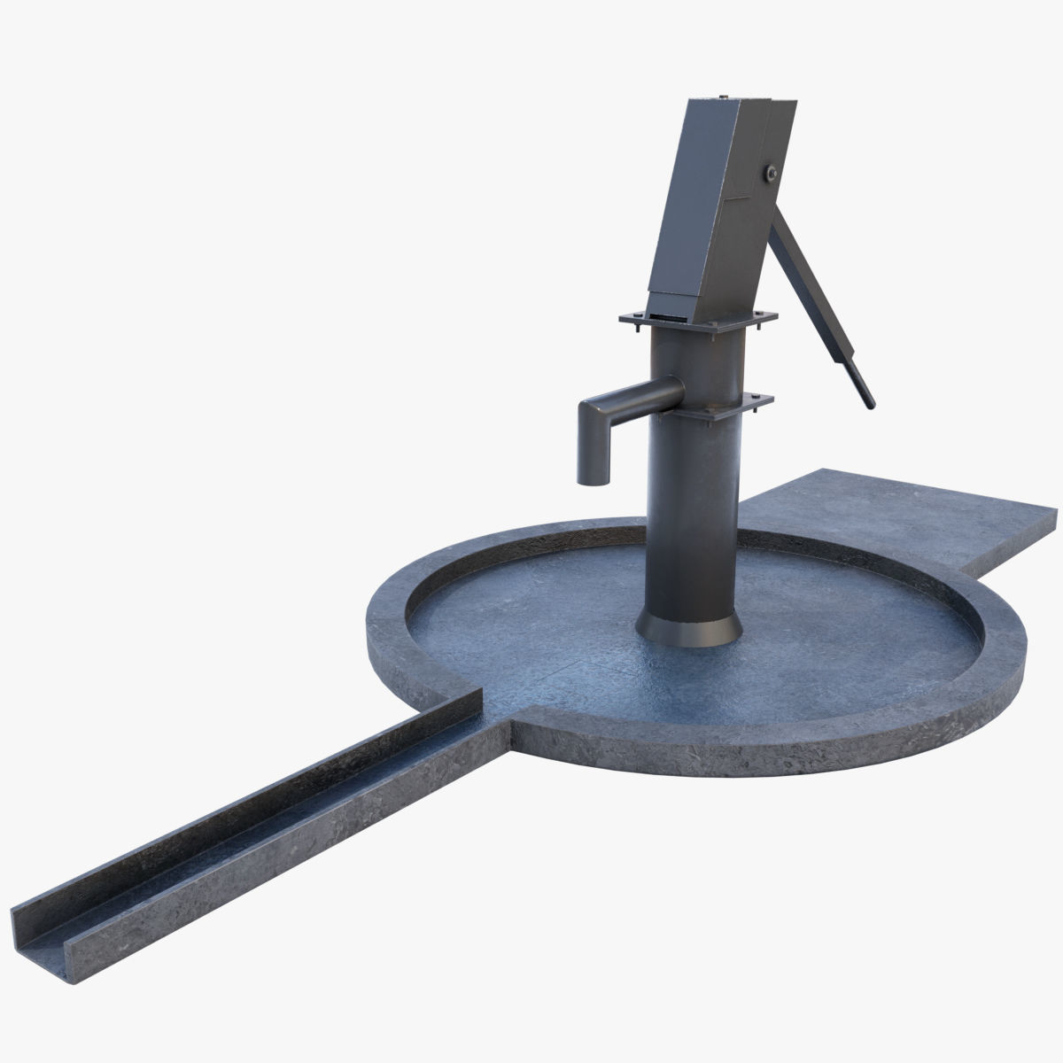 3D model Vintage Water Hand Pump Low-poly 3D model - GameReady VR / AR / low-poly | CGTrader