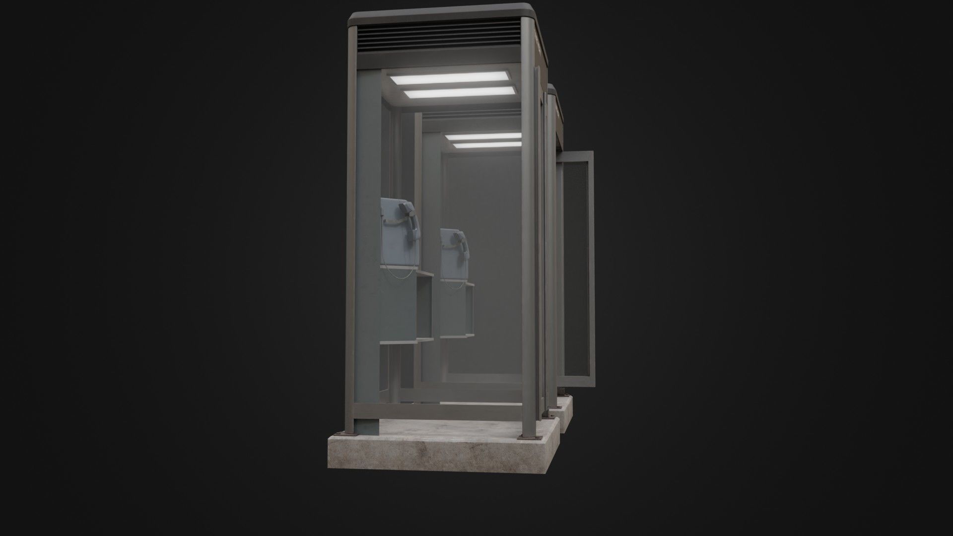 3D model Japanese Phone box public telephone VR / AR / low-poly | CGTrader