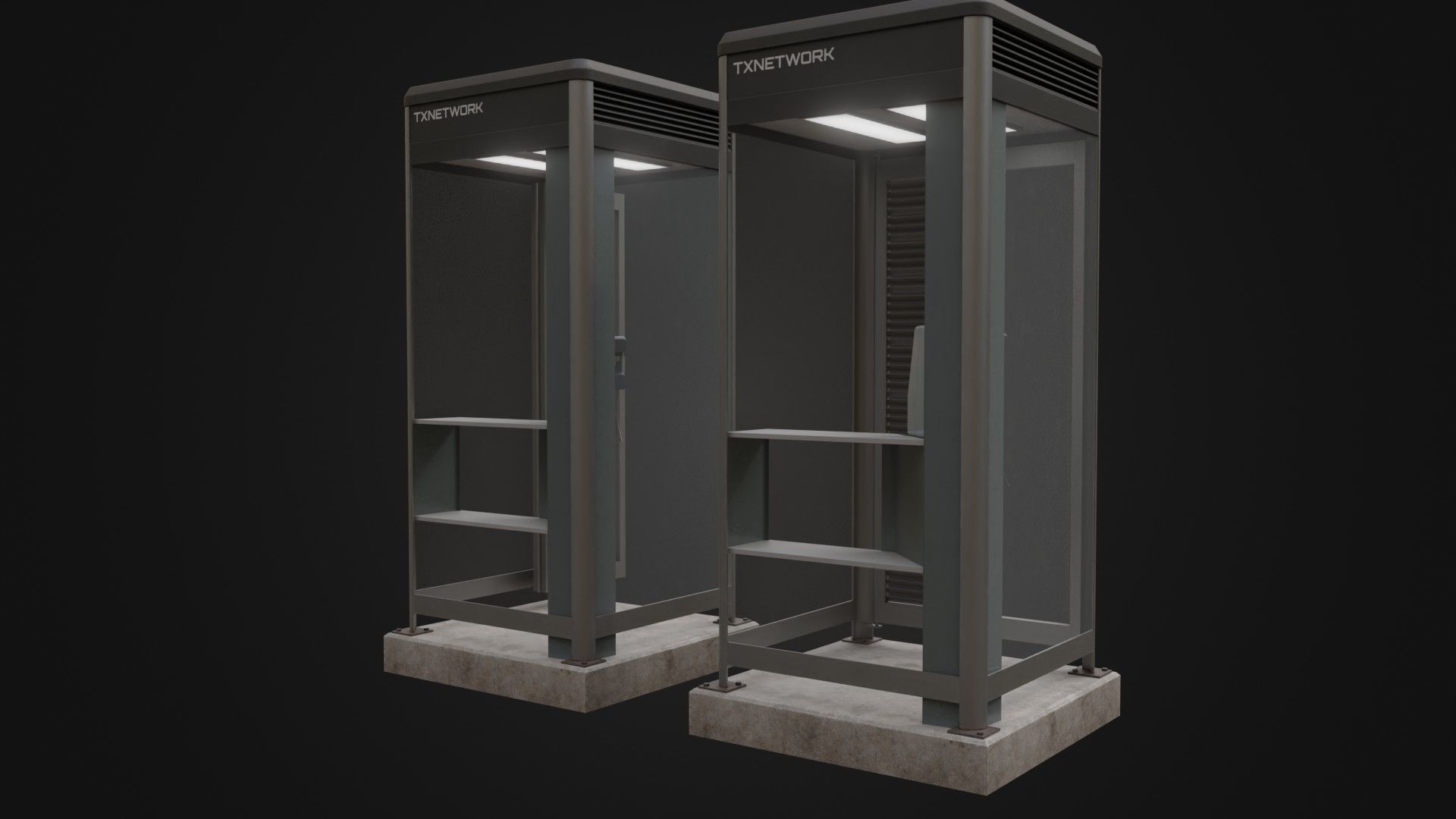 3D model Japanese Phone box public telephone VR / AR / low-poly | CGTrader