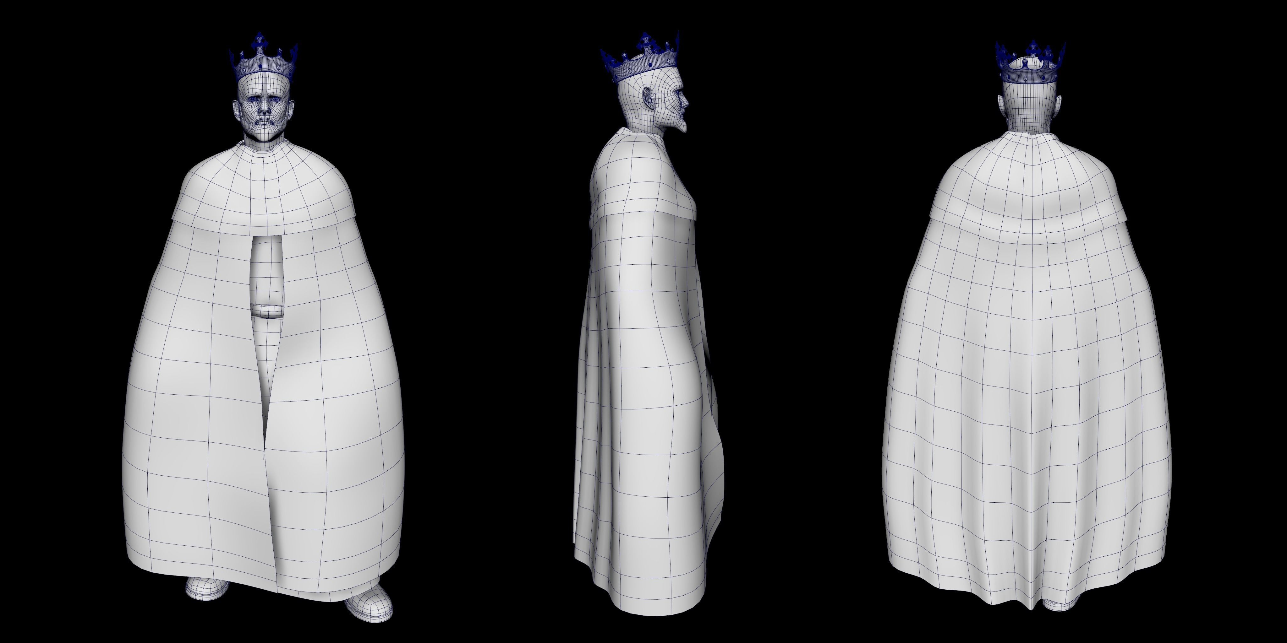 King Alfonso II 3D model animated rigged | CGTrader