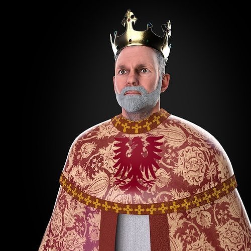 King Alfonso II 3D model animated rigged | CGTrader