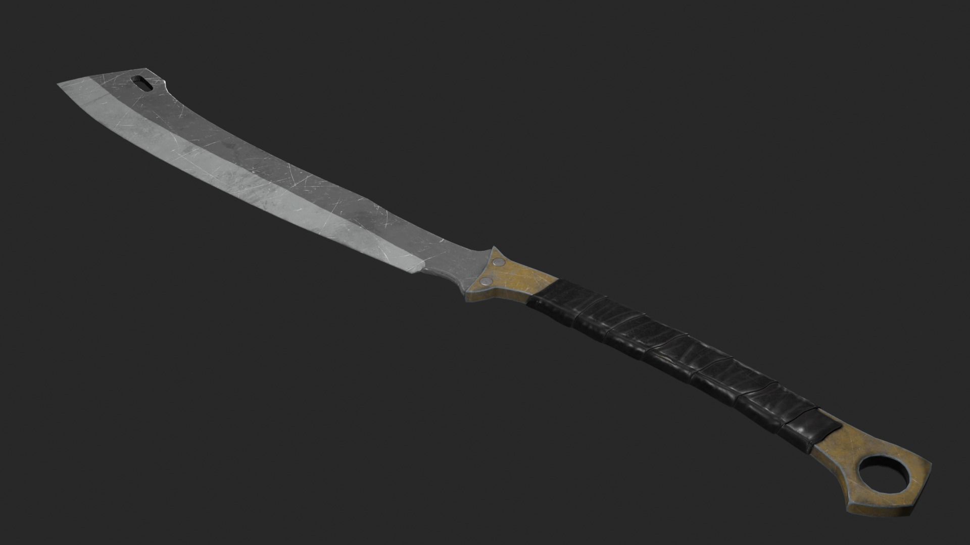 3D model Big metal cleaver knife LowPoly VR / AR / low-poly | CGTrader