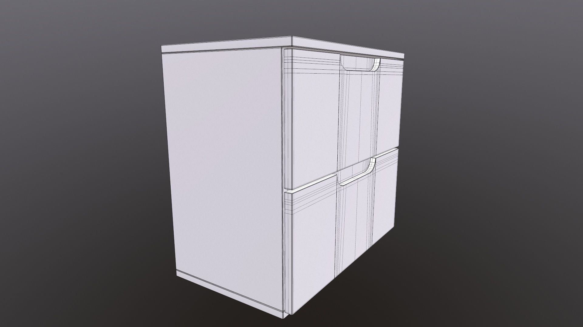 Rack 2 Drawer 3D model | CGTrader