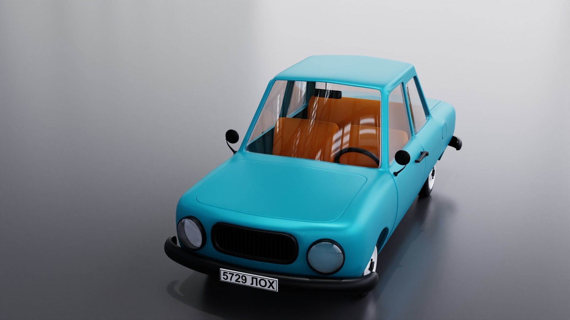 cartoon car free 3D model | CGTrader