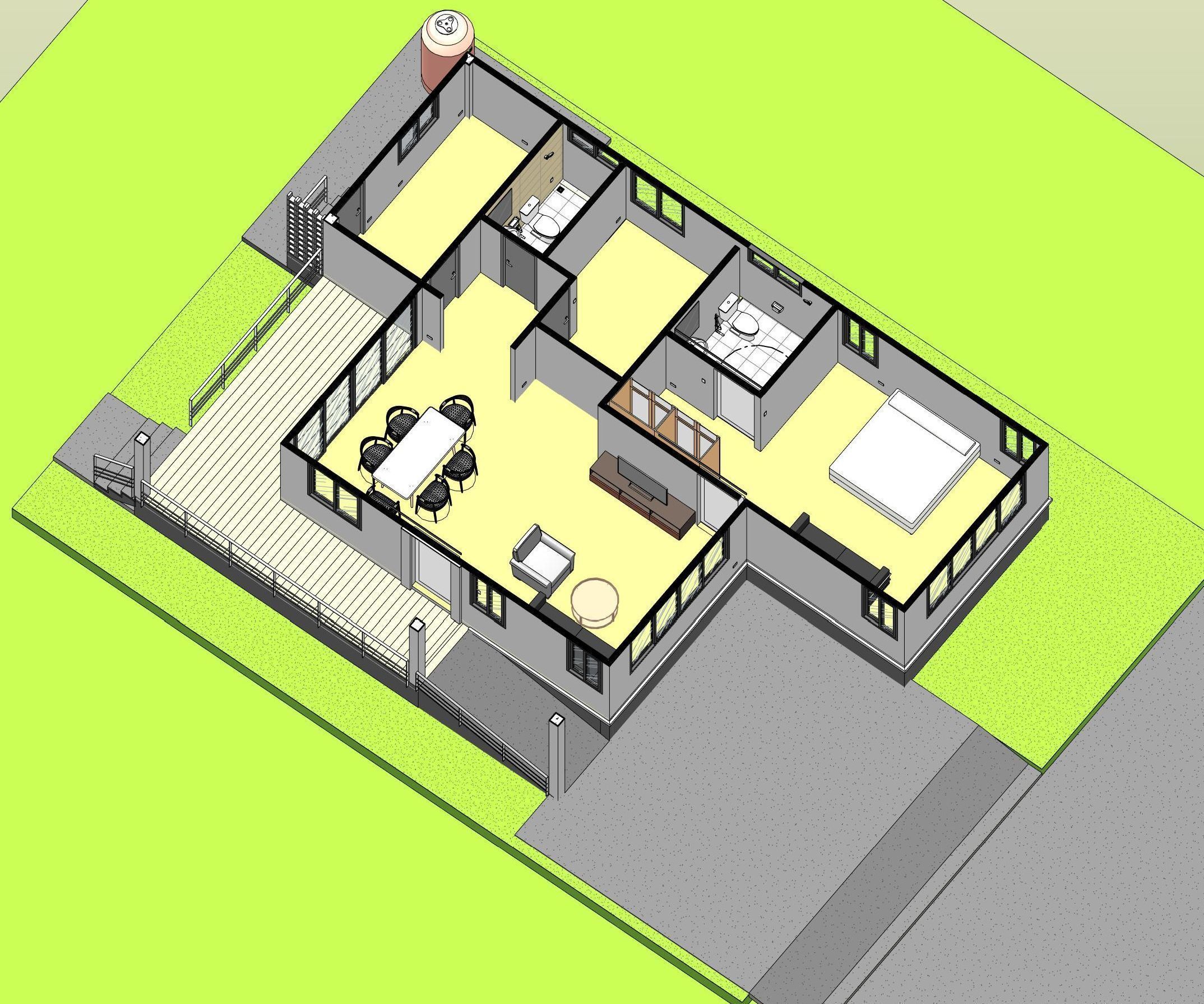 Small house by REVIT 3D model | CGTrader