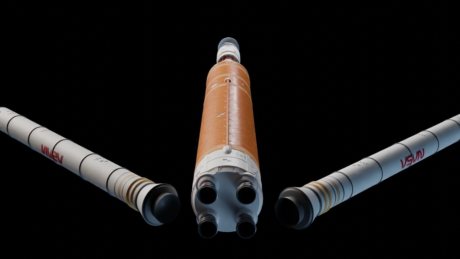 Artemis Rocket Family - SLS Block 1 and 1B 3D model | CGTrader