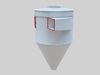 3D model Dust Cyclone - Wheat Grain Flour Milling Machine VR / AR / low ...