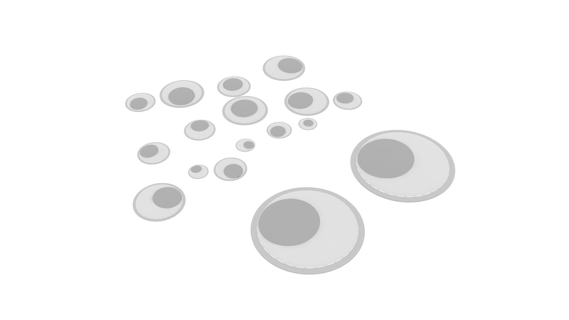 Google Eyes Set 3D model | CGTrader