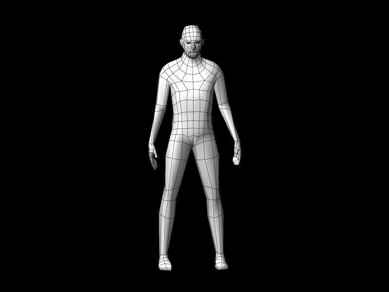 3D model Low-Poly Base Human Mesh VR / AR / low-poly | CGTrader