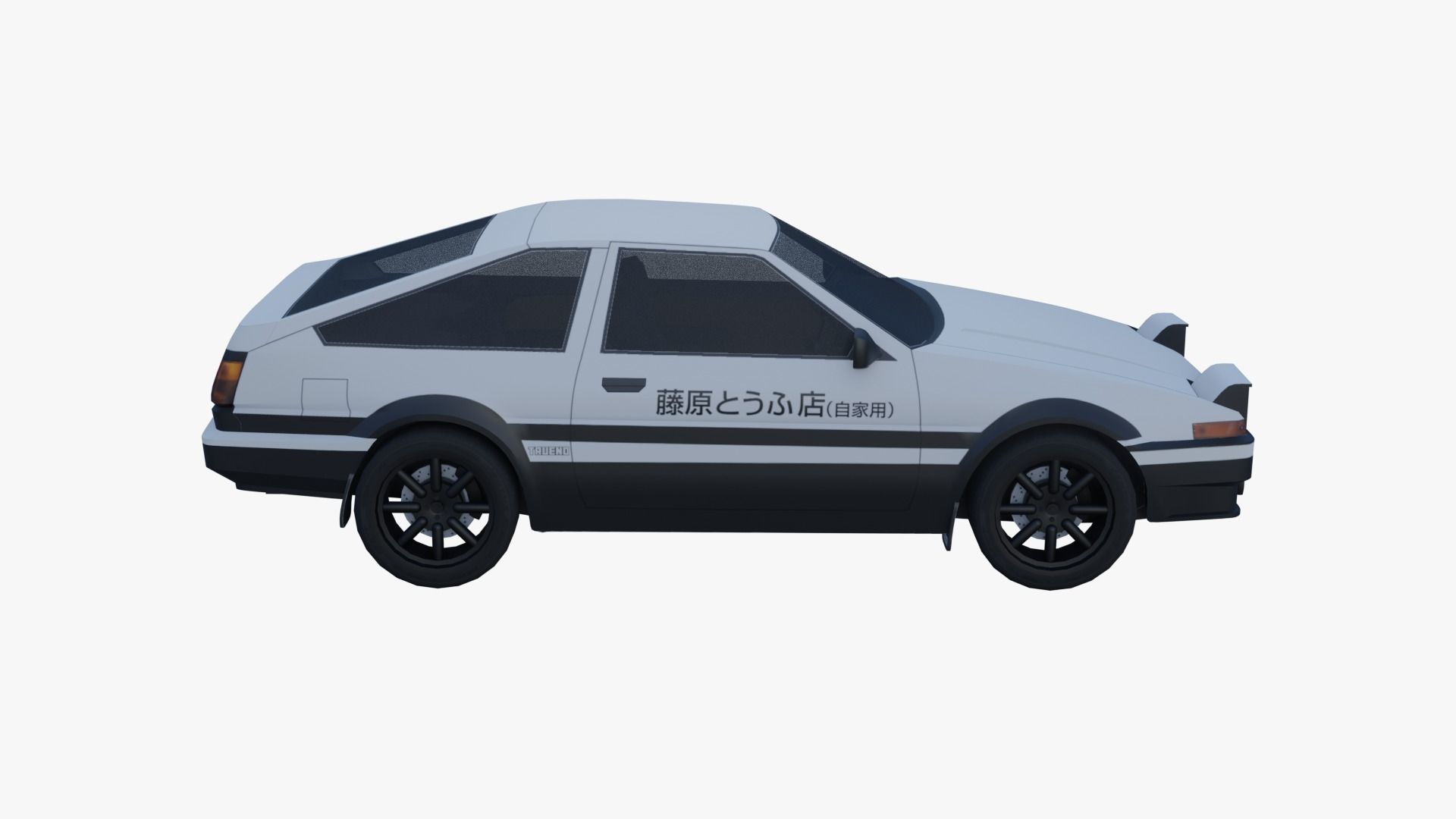 3D model TOYOTA AE86 Trueno VR / AR / low-poly | CGTrader