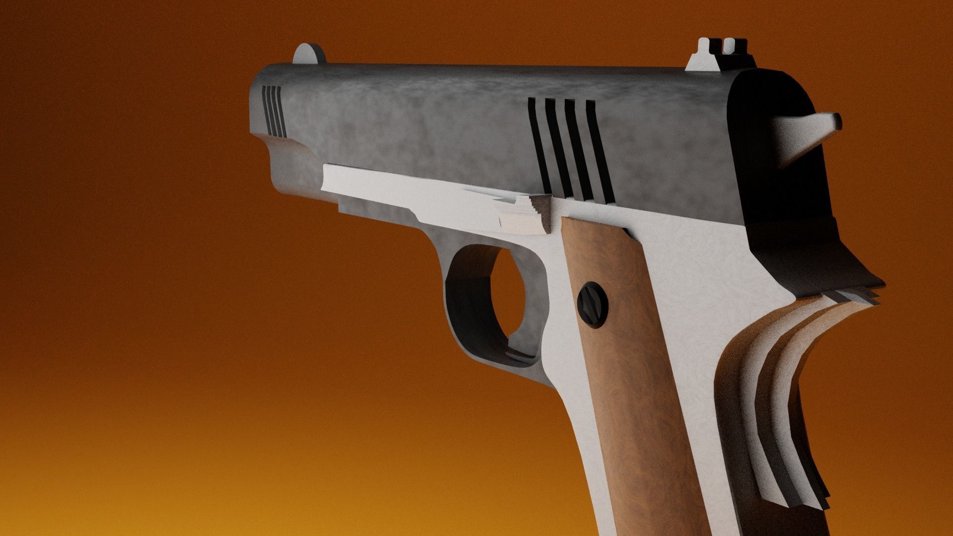 M1911 pistol free VR / AR / low-poly 3D model | CGTrader