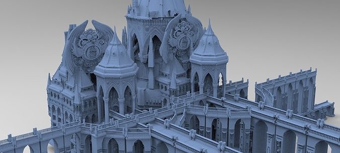 Steampunk Medieval Tower Kitbash 1 3D model | CGTrader