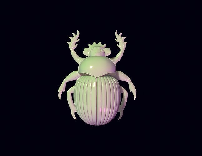 Scarab Beetle Toy 3D model 3D printable | CGTrader
