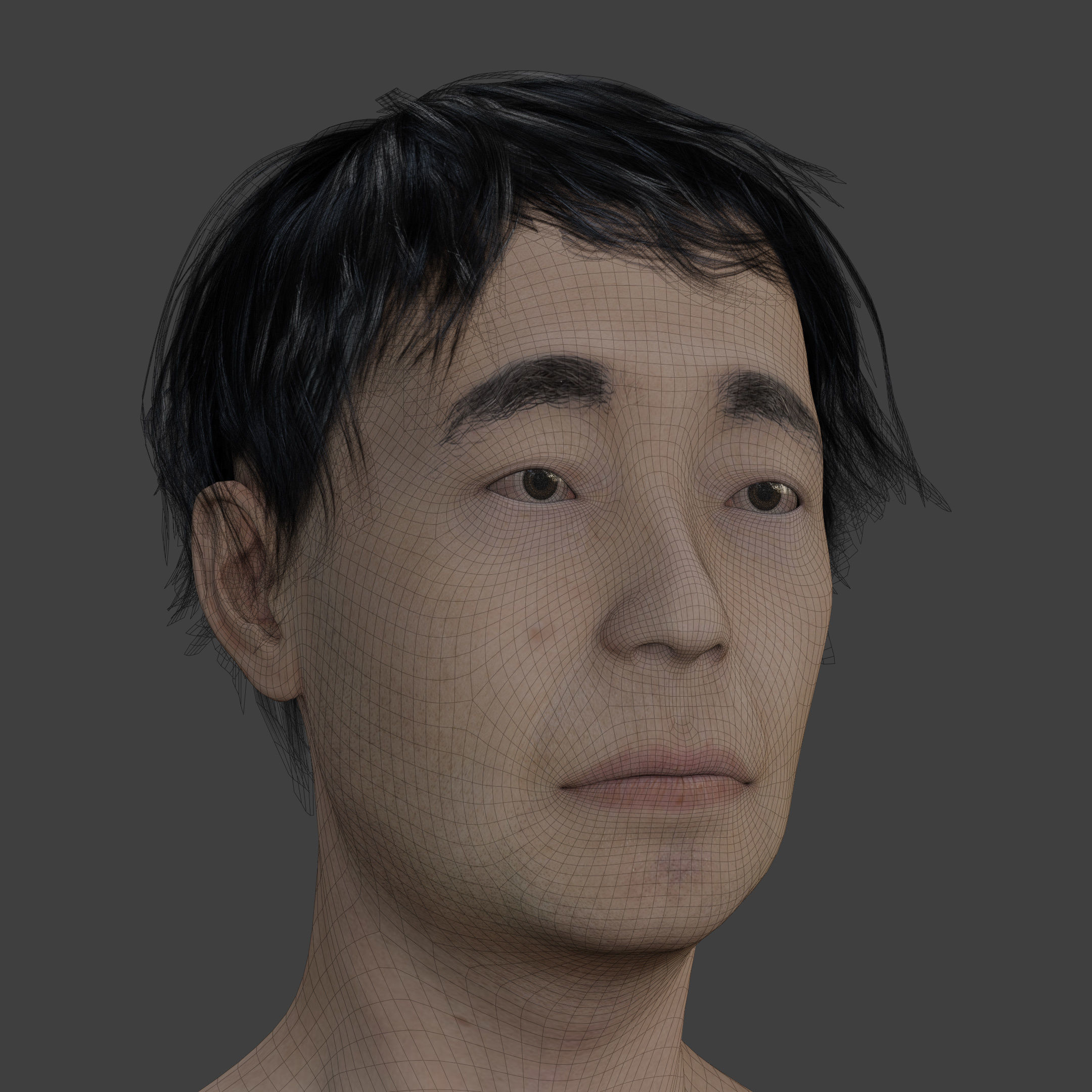 Asian male 3D model | CGTrader
