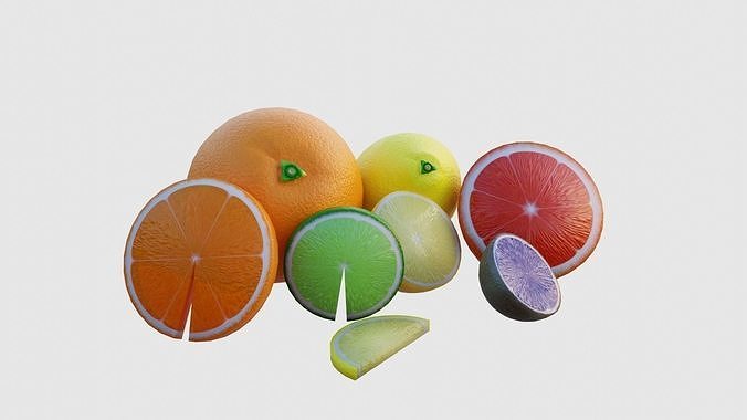 Fresh citric shader 3D model | CGTrader