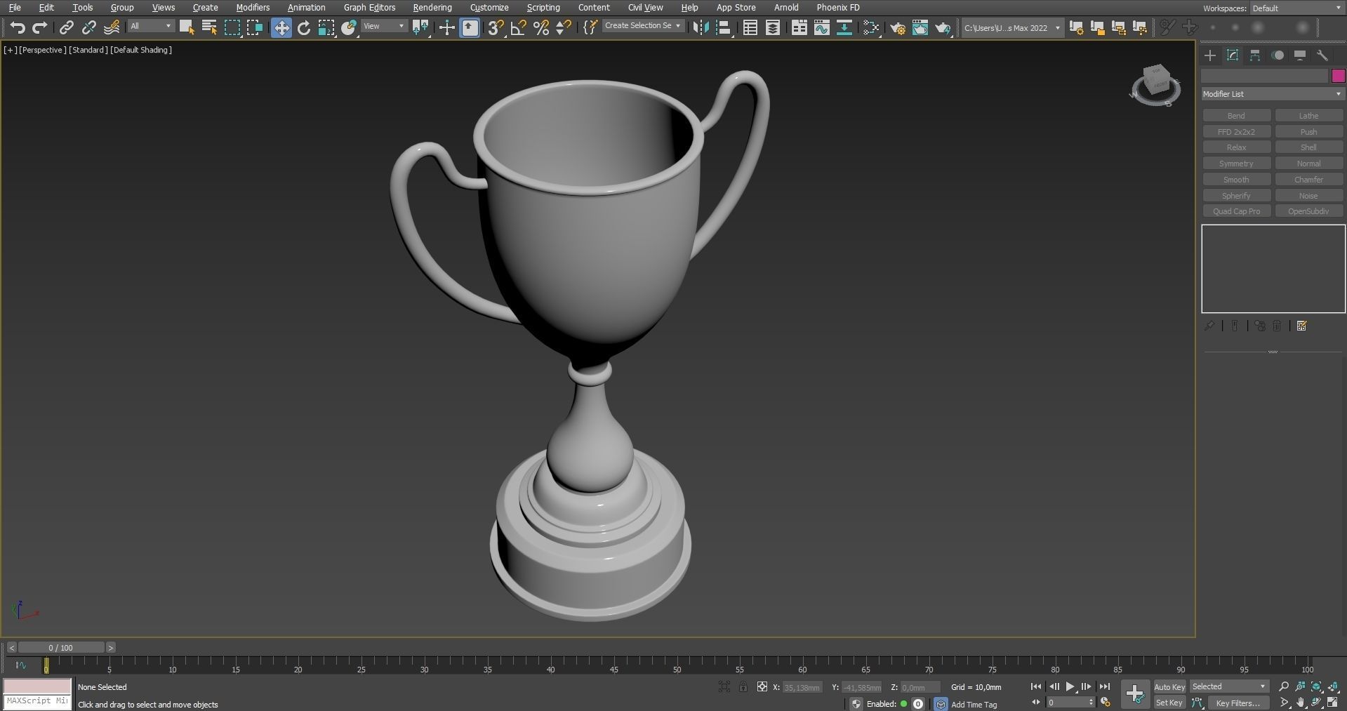 Trophy cup 3D model | CGTrader