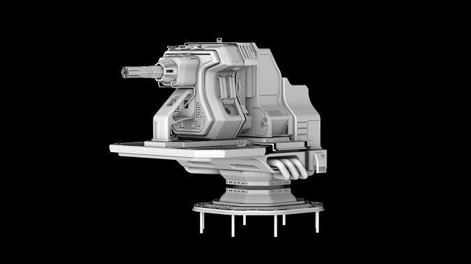 Turret N584 3D model | CGTrader