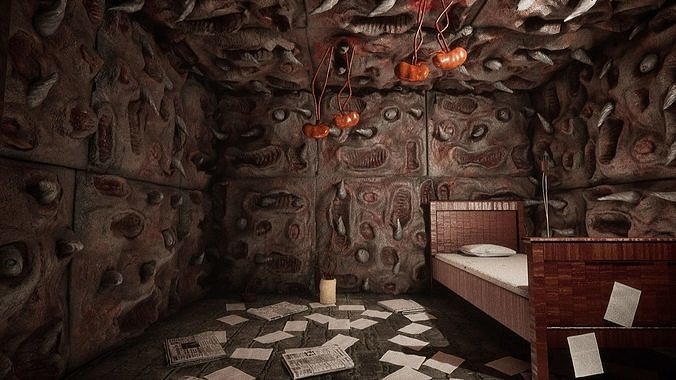 Distorted Hallway 3D model | CGTrader