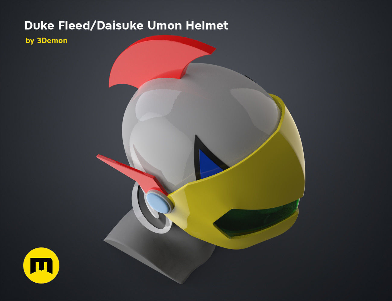 Duke Fleed - Daisuke Umon Helmet 3D model 3D printable | CGTrader