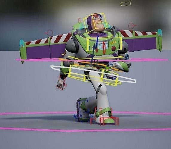 Buzz Lightyear Rig free 3D model animated rigged | CGTrader
