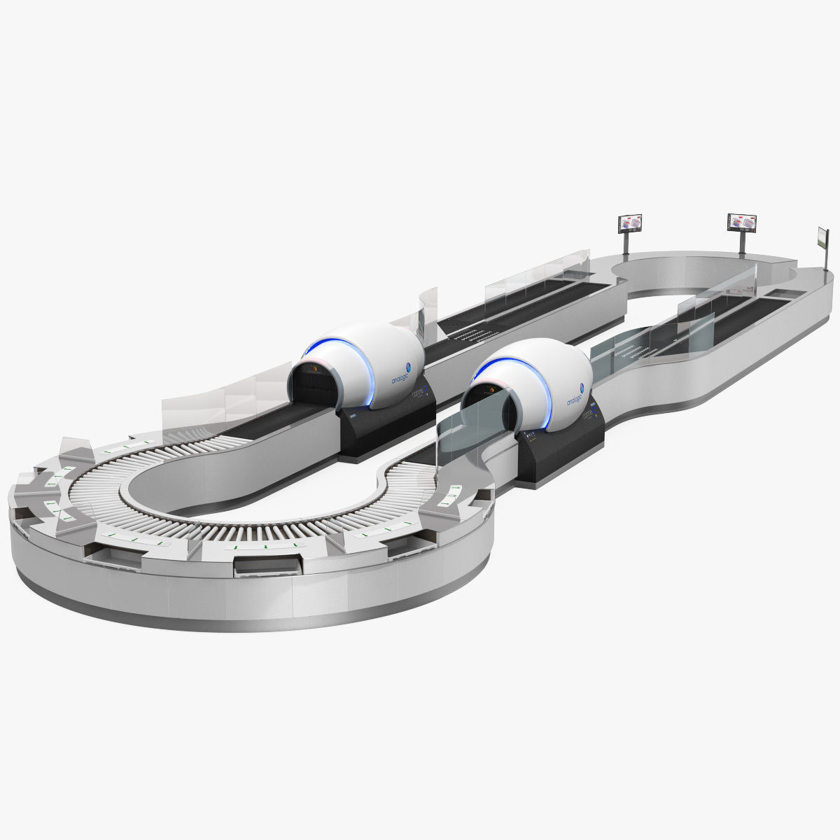 Analogic ConneCT Security System Airport Scanner 3D model | CGTrader
