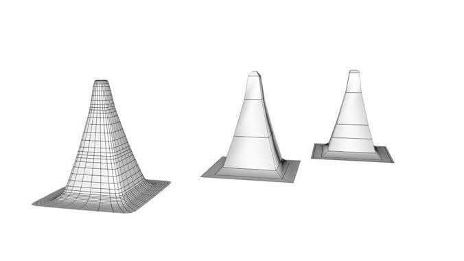 traffic cone unpainted free VR / AR / low-poly 3D model | CGTrader