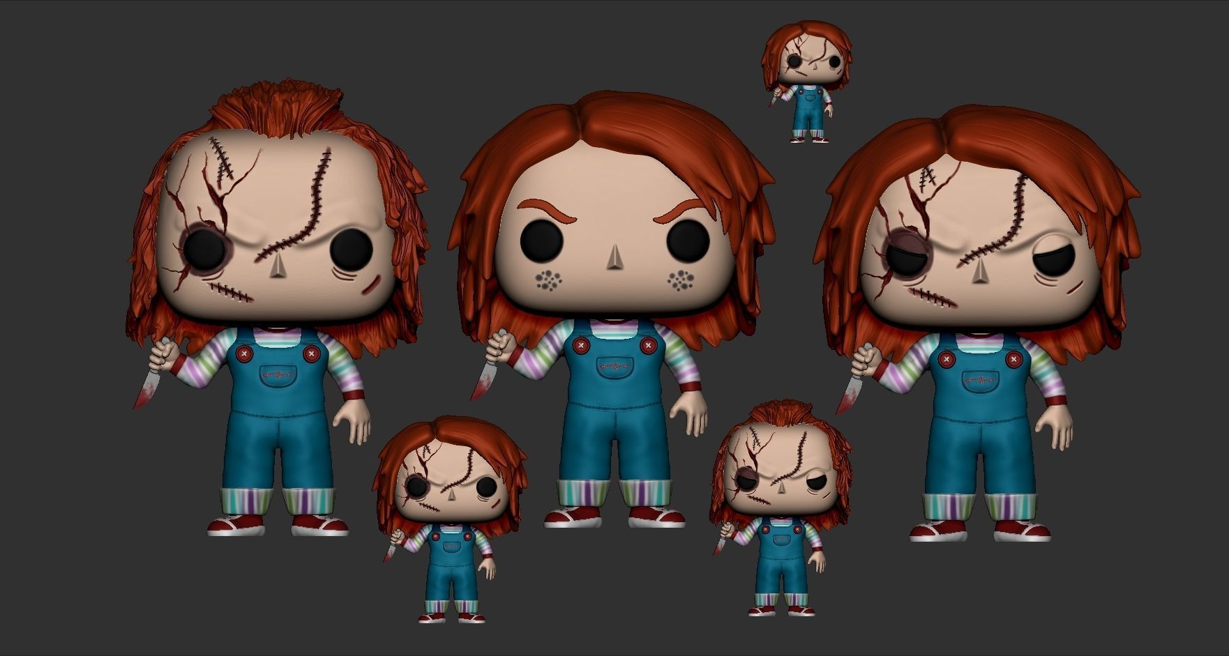 Funko Chucky Devil Doll El Muneco Diabolico 3D model 3D printable ...