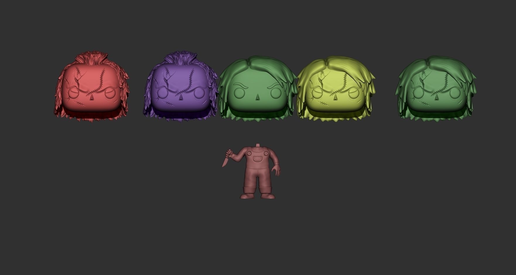 Funko Chucky Devil Doll El Muneco Diabolico 3D model 3D printable ...