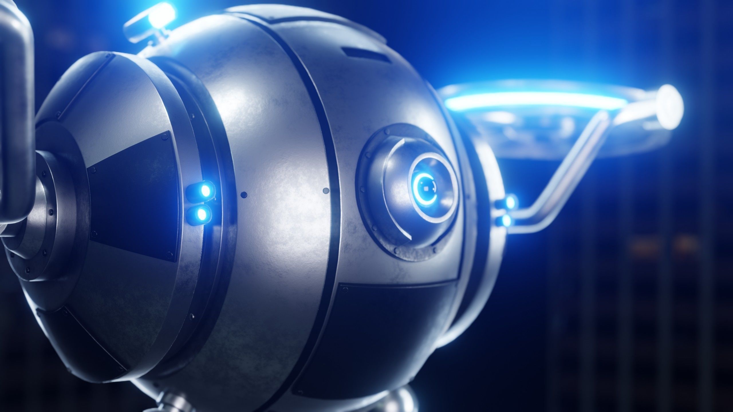 Sci-Fi Security Drone - Blender 3D model animated rigged | CGTrader