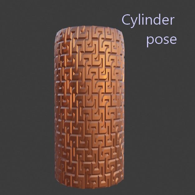Square texture vases 3D model 3D printable | CGTrader