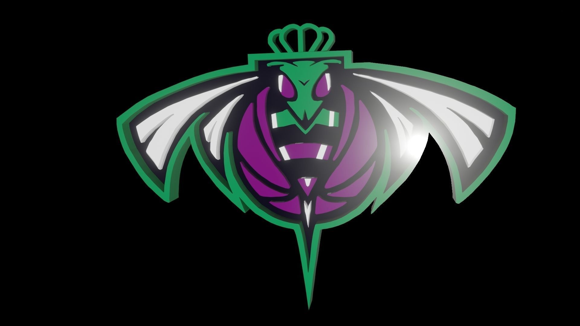 Hornets logo only 3D model | CGTrader