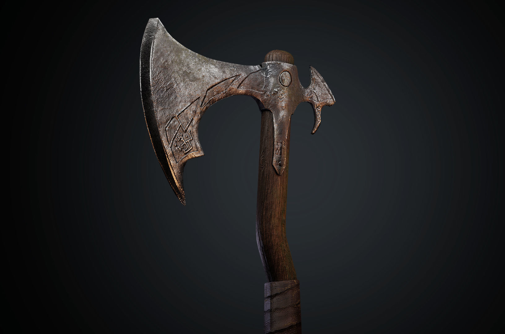 3D model Medieval Axe VR / AR / low-poly | CGTrader