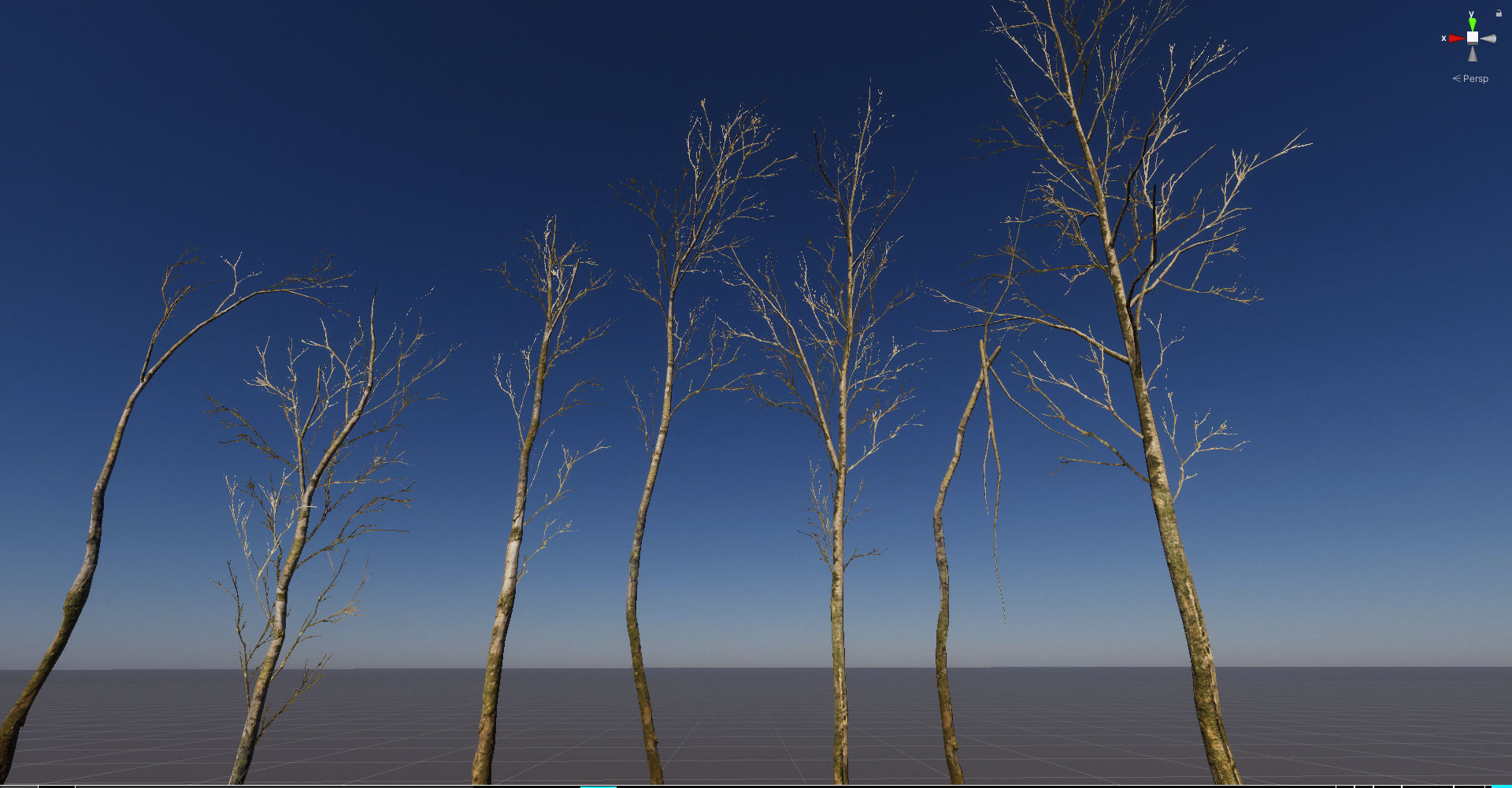 3D model 7 Dry Forest tree HDRP VR / AR / low-poly | CGTrader