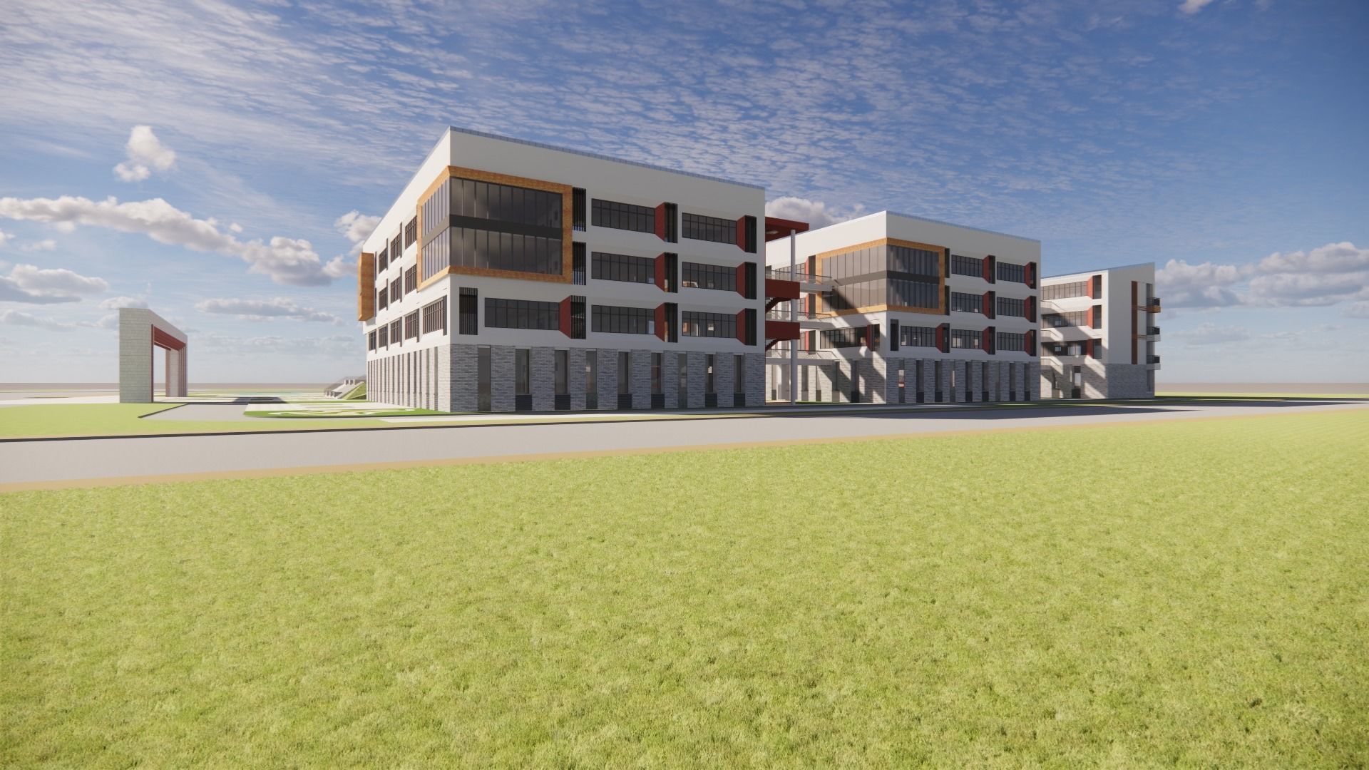 ACADEMY-primary school design 3D model | CGTrader