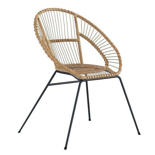 ZEN market chair rattan 3D model | CGTrader