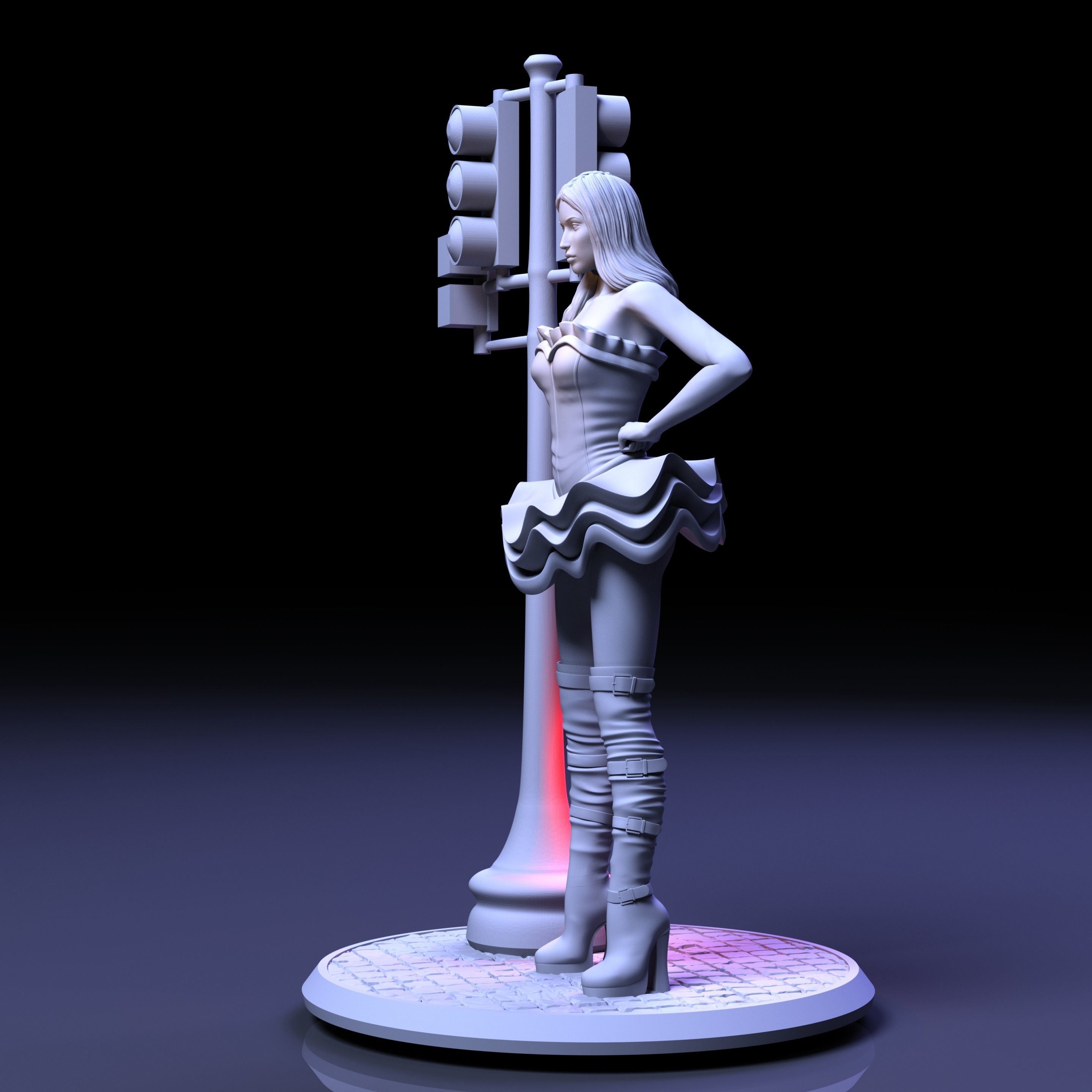 Red-light district 3D model 3D printable | CGTrader