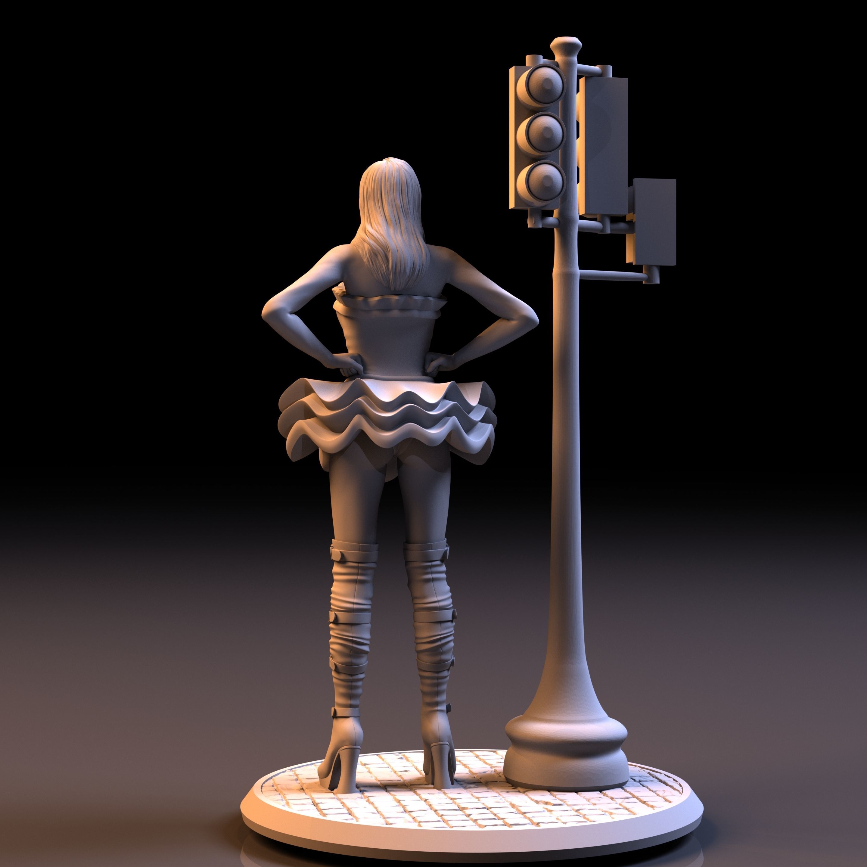 Red-light district 3D model 3D printable | CGTrader
