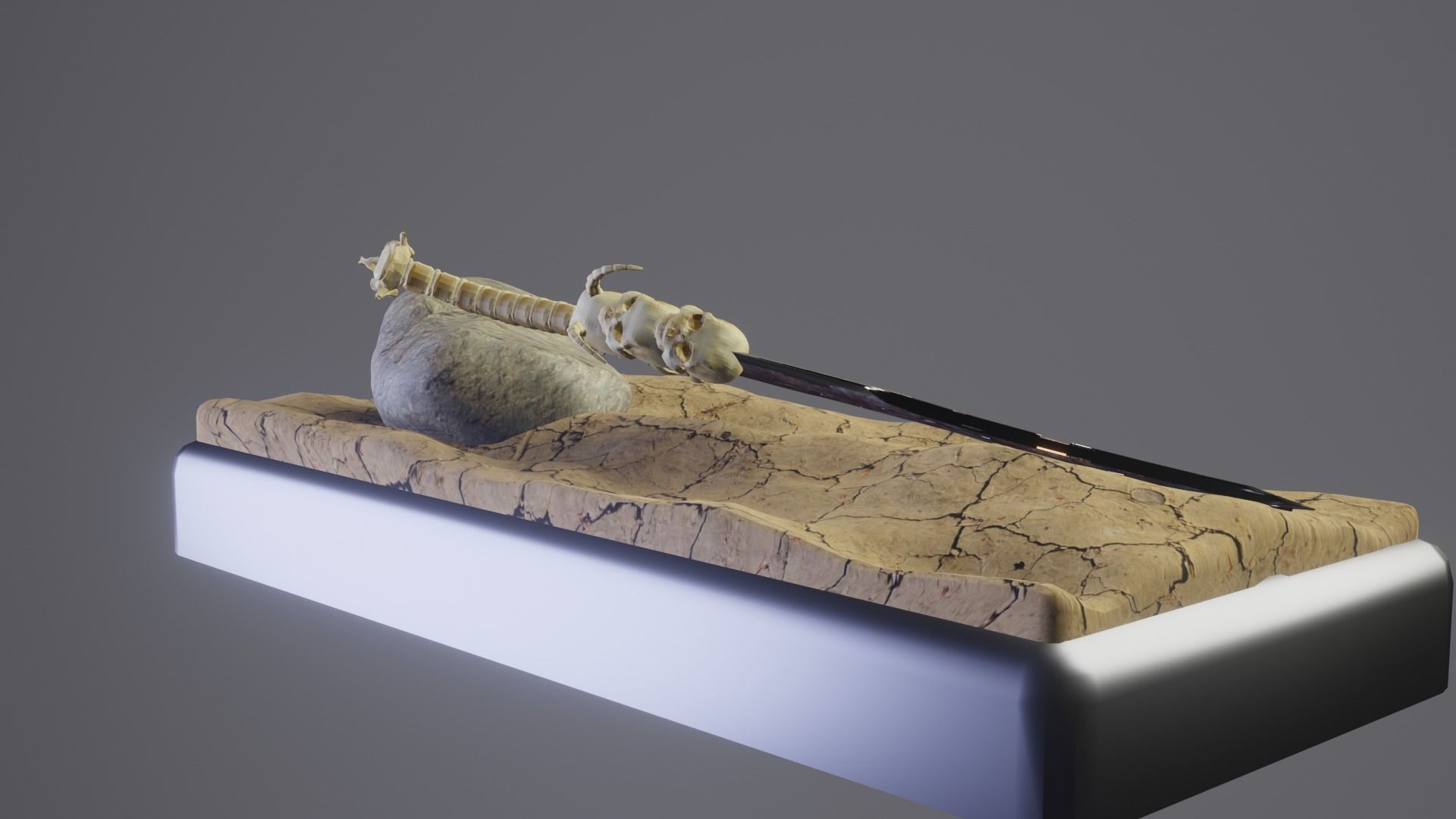 Bone Great Sword 3D model | CGTrader