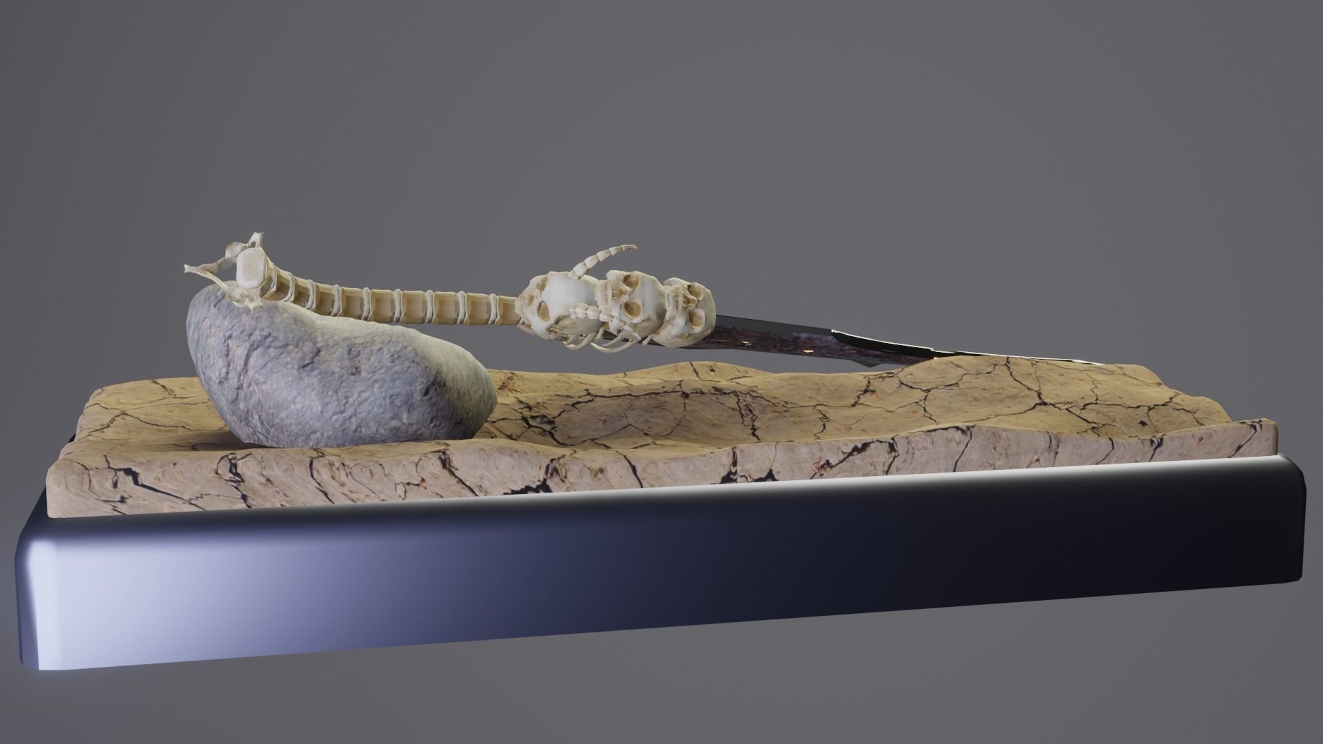 Bone Great Sword 3D model | CGTrader