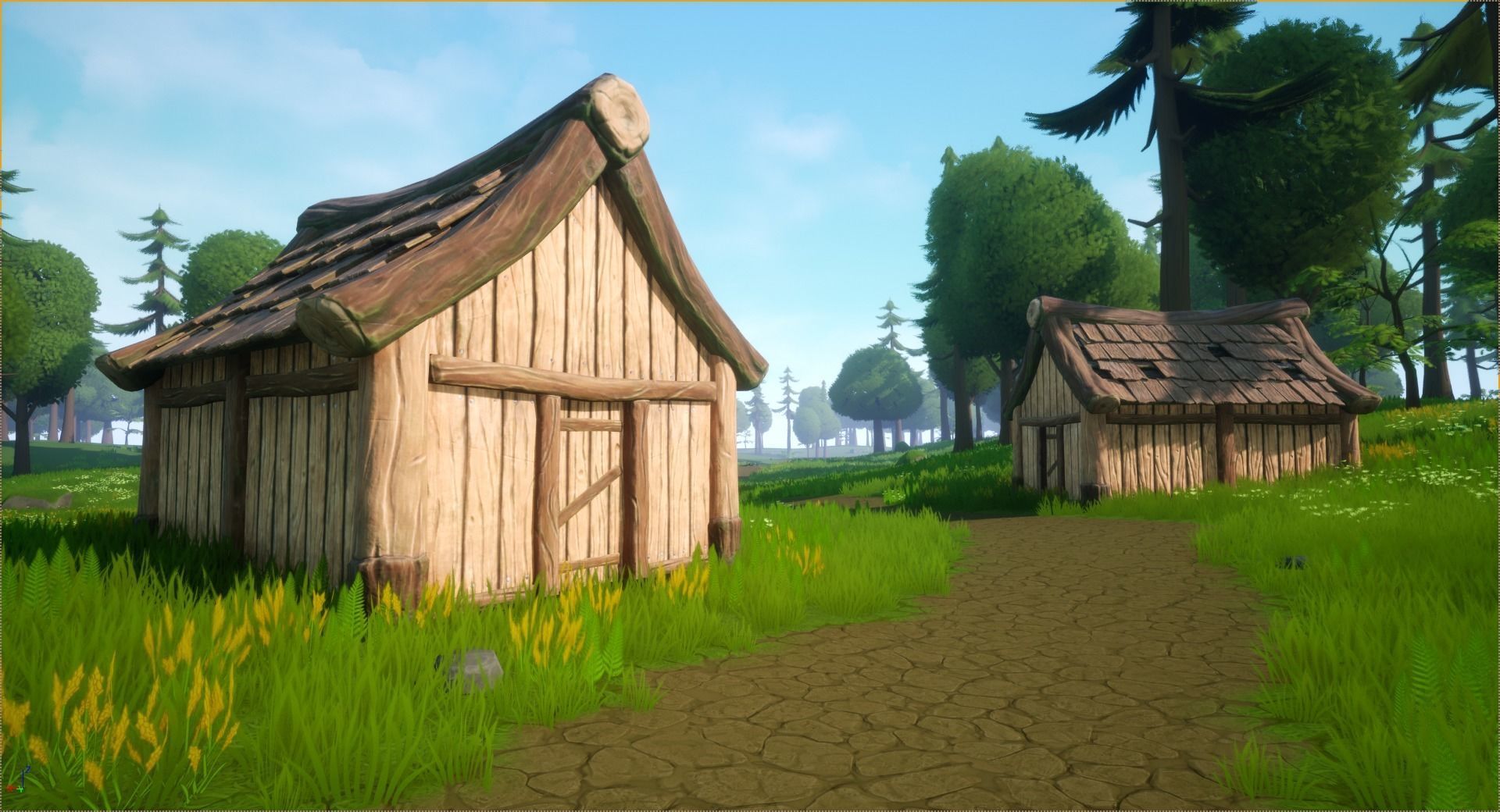 Stylized Wooden House free VR / AR / low-poly 3D model | CGTrader